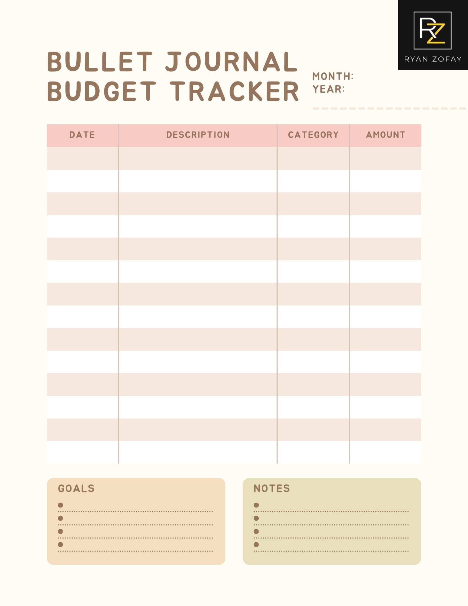 Free tracker for journaling printables & trackers mini printable for ...