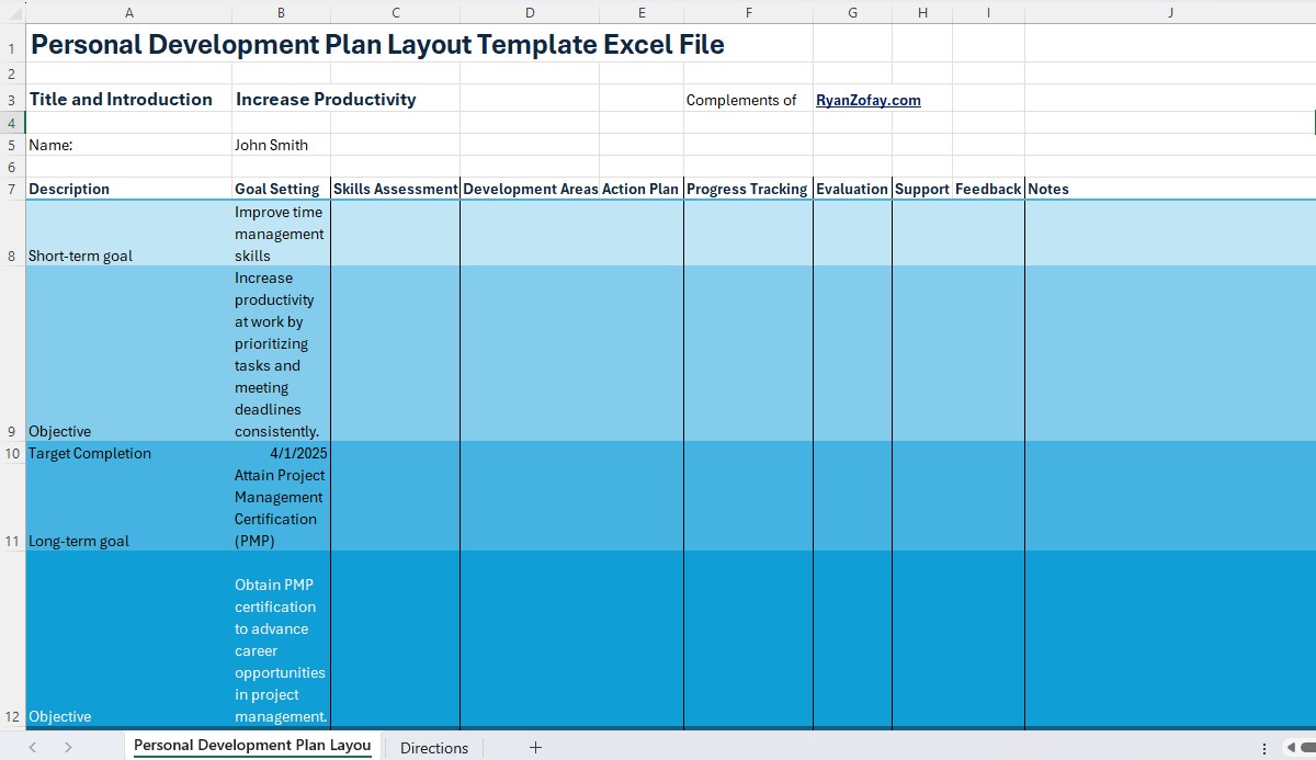 Pdp Templates Build Your Professional Development Plan Eat Your