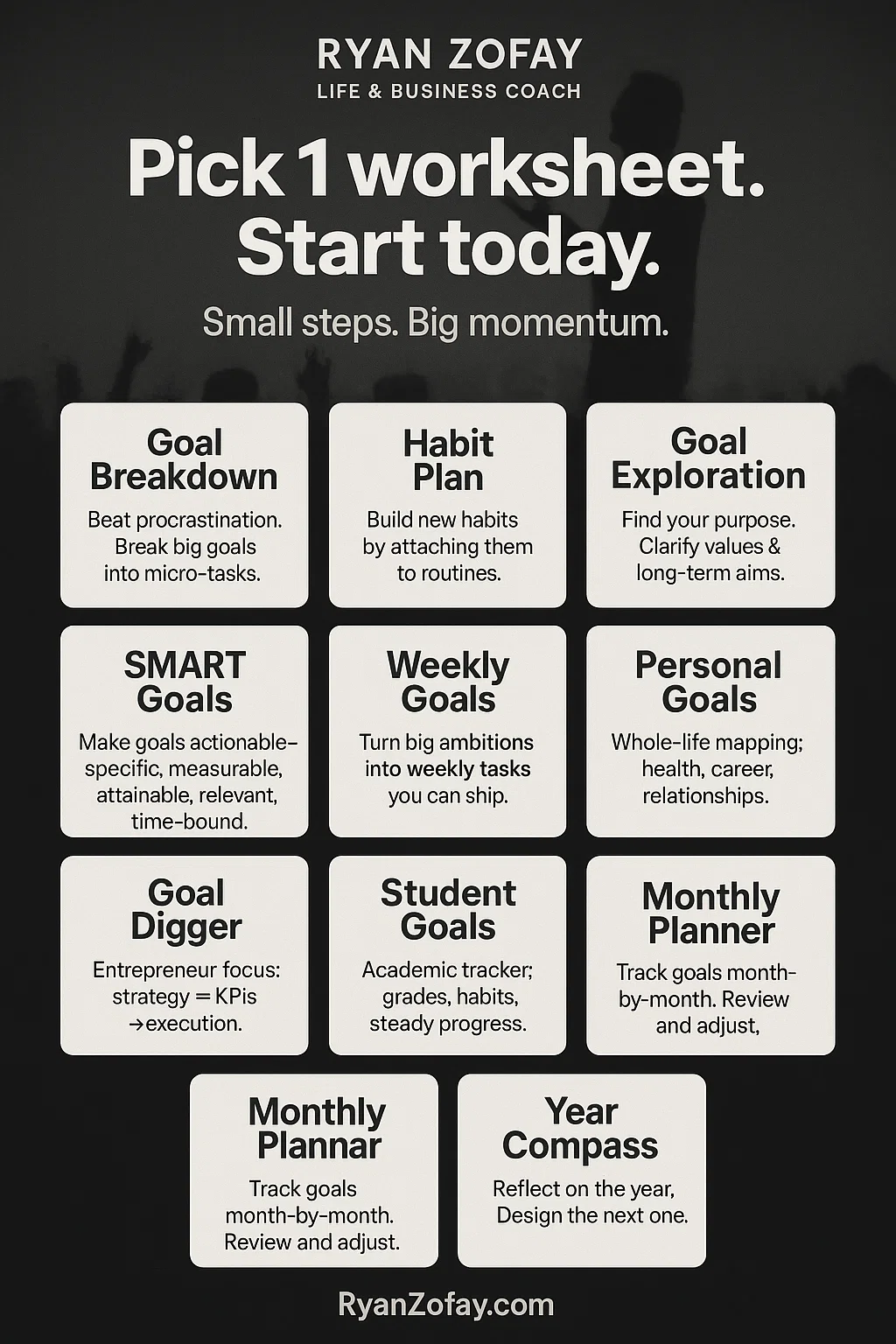 20 Free Printable Goal Setting Worksheets for Growth Success